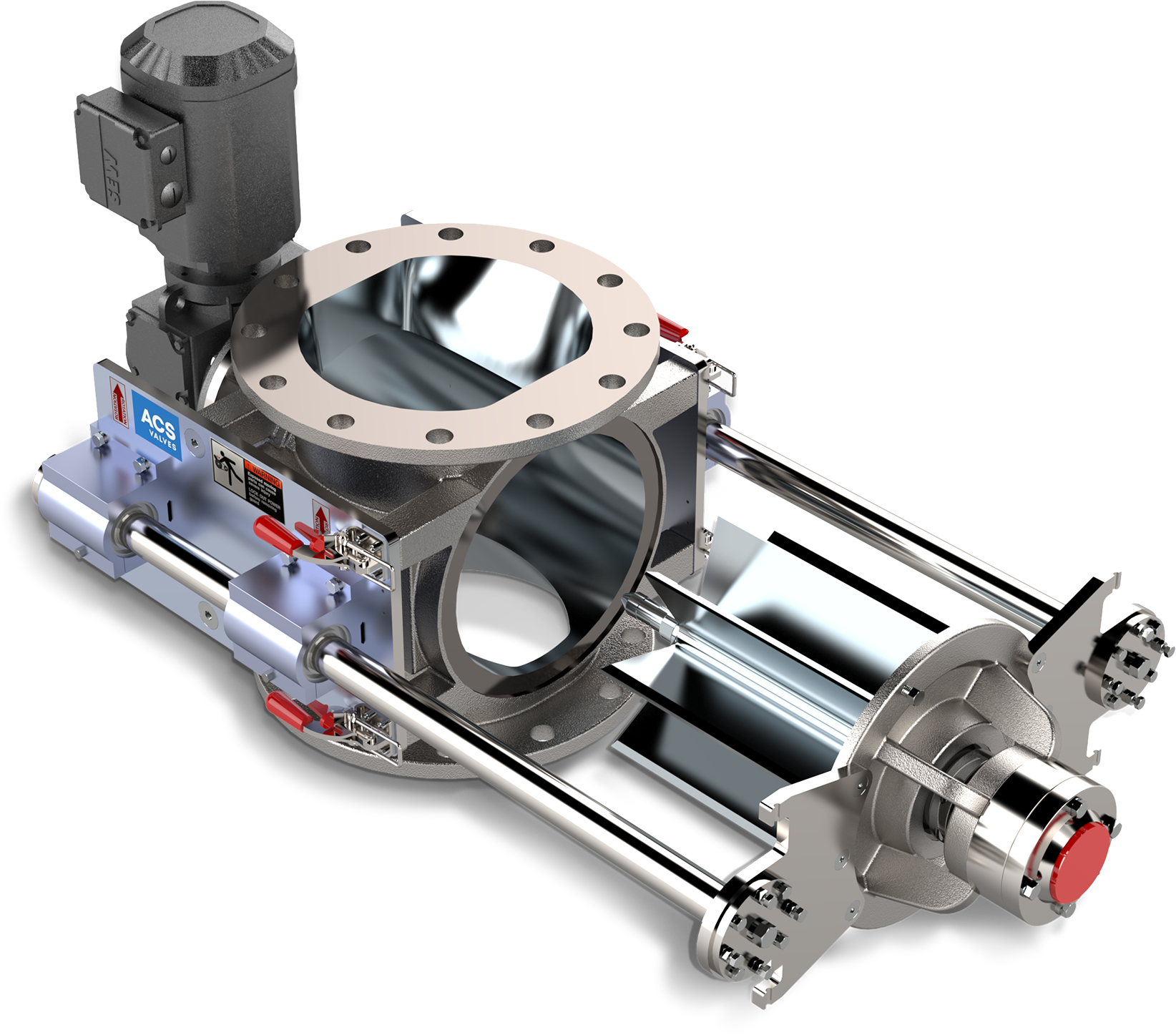 Sanitary MD Rotary Valve With Quick-Clean RotorRail™ | ACS Valves